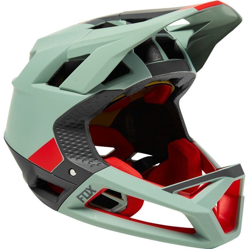 Casque VTT Casque intégral VTT Fox Proframe Blocked 56-58cm vert sauge ...